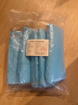 camici monouso 5 pezzi blu