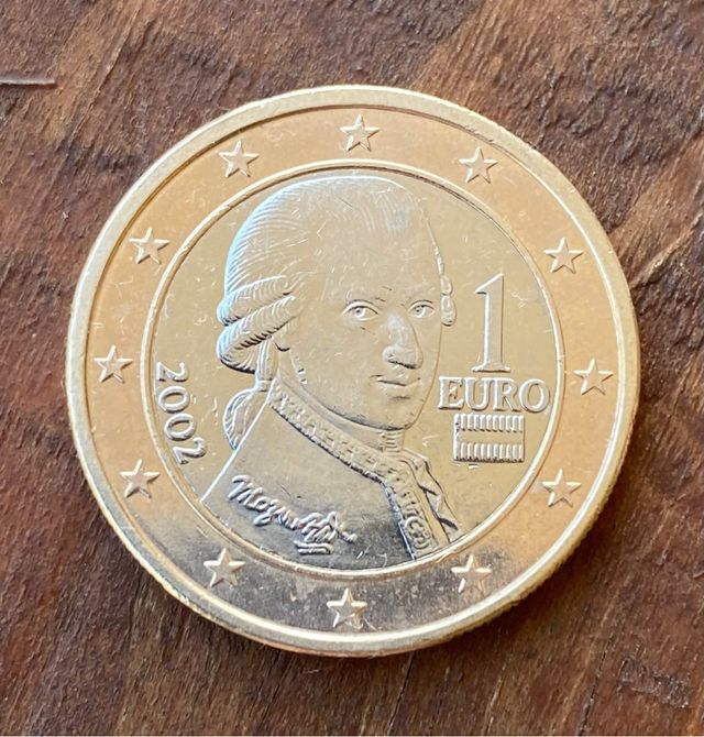 Moneda 1 Euro De Austria Del 2002 De Mozart De Segunda Mano Por 75 EUR moneda-1-euro-de-austria-del-2002-de-mozart-de-segunda-mano-por-75-eur