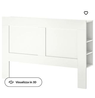 Testiera letto con vano contenitore