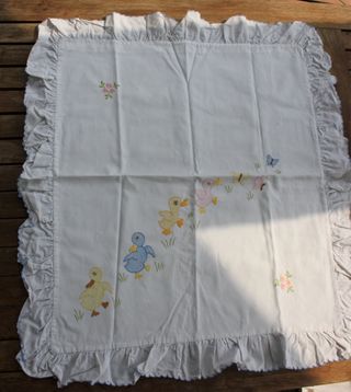 Copertina cotone per carrozzina vintage