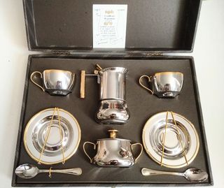 NPB NANNI Set CAFFÈ Caffettiera Tazzine VINTAGE