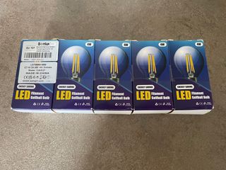 5 lampadine a filamento  E27