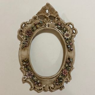 Cornice Porcellana Capodimonte Decorativa Floreale