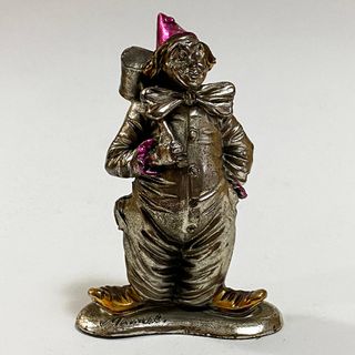 Statuina Decorativa Clown Pagliaccio Soprammobile