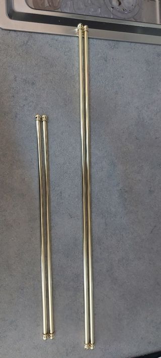 Aste per tende in ottone