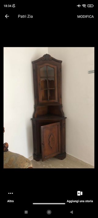 Armadietto angoliera