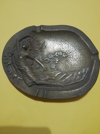 Posacenere antico in ottone art nouveau