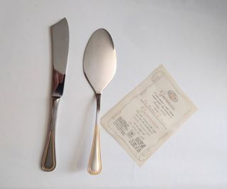 GOTTINGHEN POSATE da DOLCE acciaio Inox ORO 24 Kt