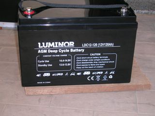 Batterie accumulo fotovoltaico AGM 120Ah Luminor