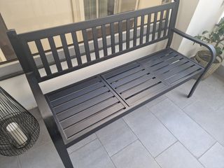 panchina con tavolino reclinabile