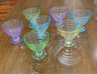 7 coppe da gelato o macedonia in vetro