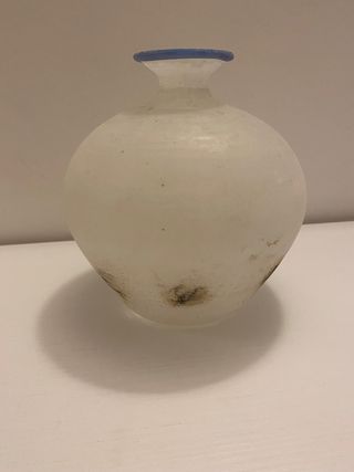 Vaso in vetro di Murano Effetto scavo