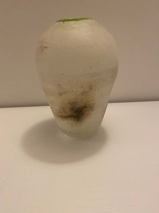 Vaso in vetro di Murano effetto scavo