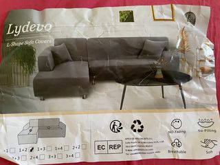 Copridivano con Penisola Nero