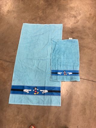 Asciugamano e ospite topolino nuovo con difetto( m