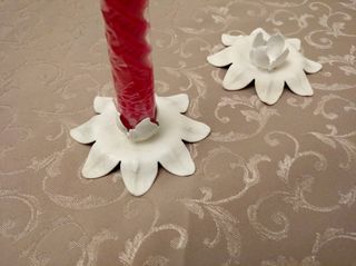 Coppia portacandela bianco #shabby