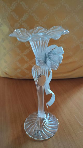 Vetro soffiato di Murano e argento