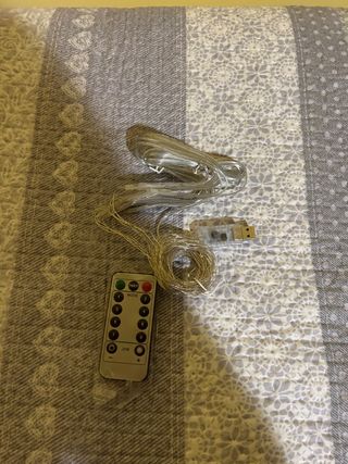 Ghirlanda luci per tenda bianche 3 metri x 1