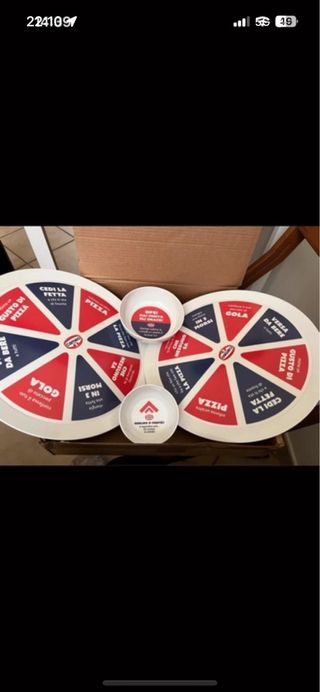 Piatti pizza e ciotole cameo aperipizza