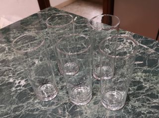 Bicchieri da liquore vetro forma cilindrica x5