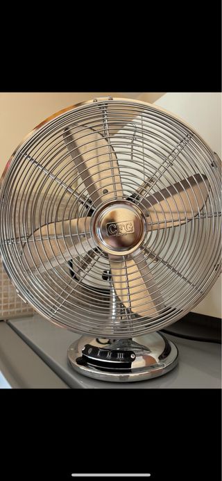 ventilatore CFG cromo da tavolo