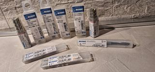 frese varie + punte 3,5mm 4mm + maschi 4-5-6mm