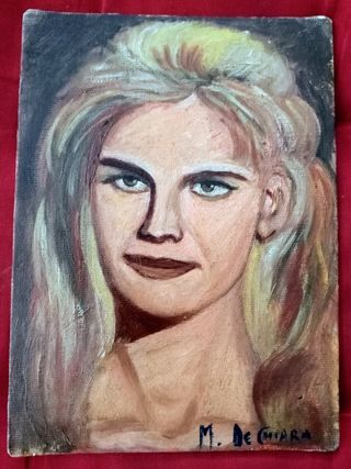 Dipinto ad olio cm 18x24 firmato M. De Chiara