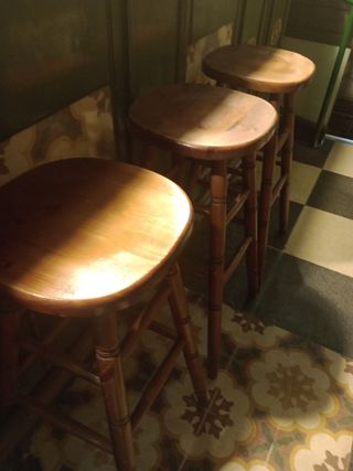 Sgabelli alti in legno