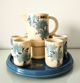 SIC SET servizio CARAFFA ceramica BICCHIERI