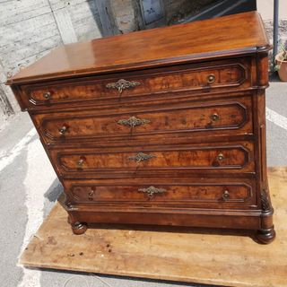 Cassettone comò cassettiera 1870 noce