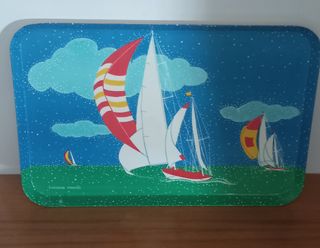 Vassoio anni 70 design Luciana Roselli