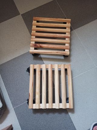 carrello porta vasi + rotelle di scorta