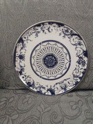 Piatto/vassoio in porcellana Venetian Lagon