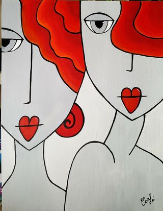 Stampa dipinta a mano