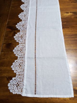 Mantovana lino tombolo tutto a mano