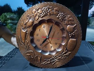 Orologio da parete in rame