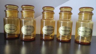 set 5 pezzi. porta spezie vintage