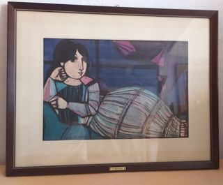 Stampa dell'artista Domenico Cantatore 1971