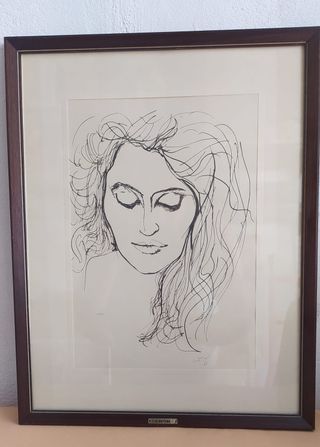 Stampa dell'artista Renato Guttuso 1971