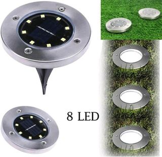 4 FARO LAMPADA LED SOLARE DA ESTERNO GIARDINO