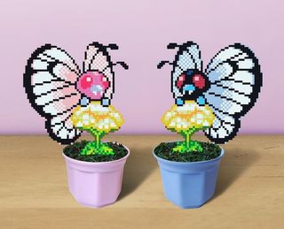 Pokémon butterfree decorazione vaso in hamabeads