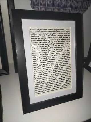 15*20 Maneskin Quadro Stampa Testo canzone