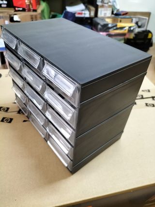 Porta minuteria 12 cassetti 22.5x19x13.5cm Usato