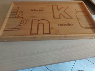 Vassoio nutella in bambù