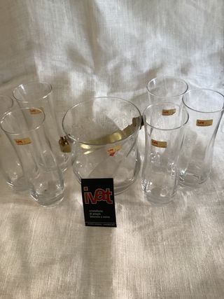 set bicchieri e secchiello per ghiaccio