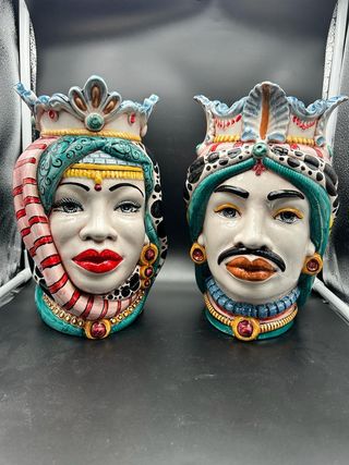 Ceramica di Caltagirone "Teste di Moro