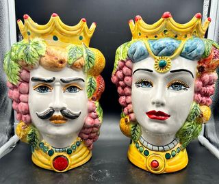 Ceramica di Caltagirone "Teste di Moro"