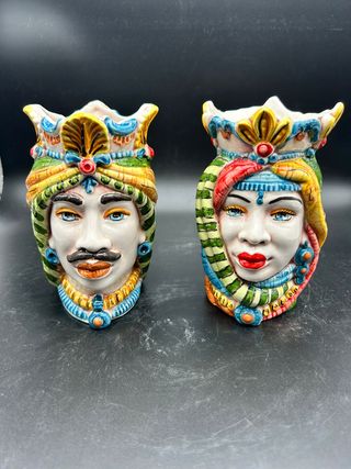 Ceramica di Caltagirone "Teste di Moro"