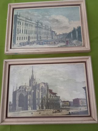 N.2 QUADRI VINTAGE CON CORNICE