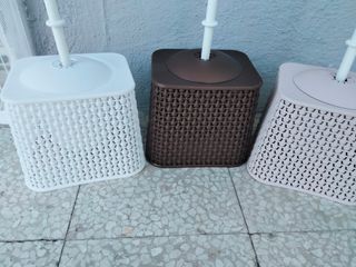 porta scopino per il  bagno da appoggio colorati